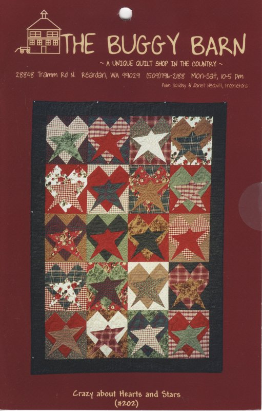 Crazy About Hearts & Stars Pattern and Kit – Barn Chick Quilts