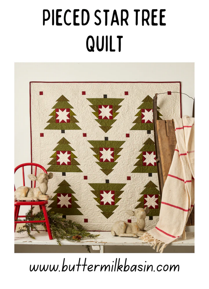 Pieced Star Tree Quilt Kit & Pattern – Barn Chick Quilts