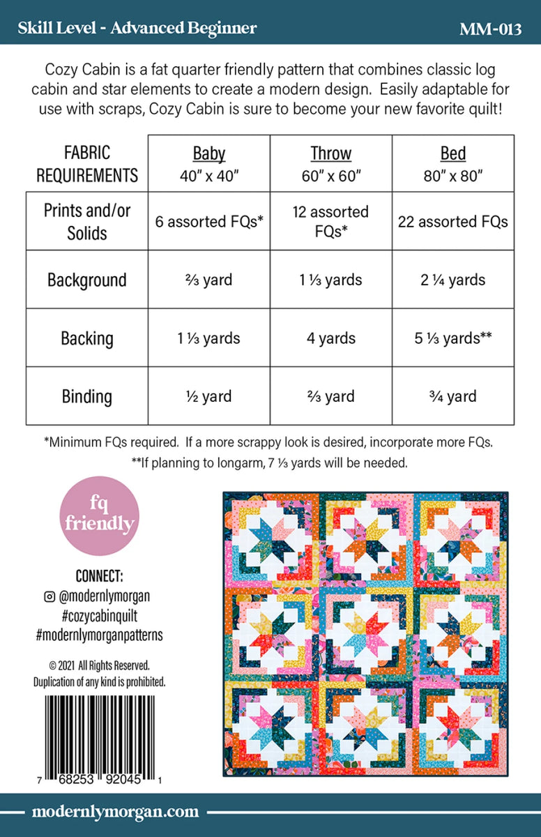 Cozy Cabin – Barn Chick Quilts