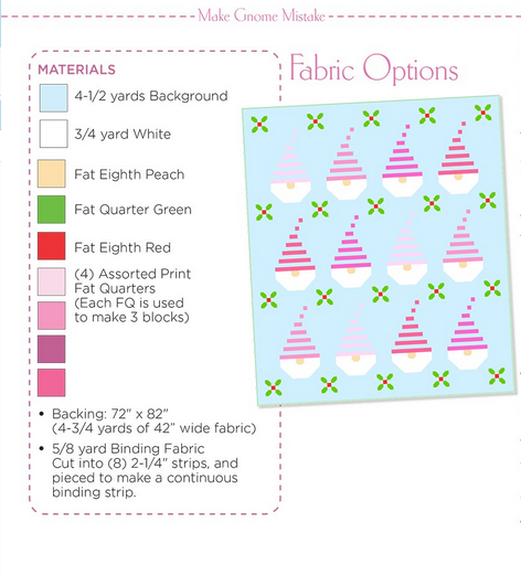 Make Gnome Mistake – Barn Chick Quilts