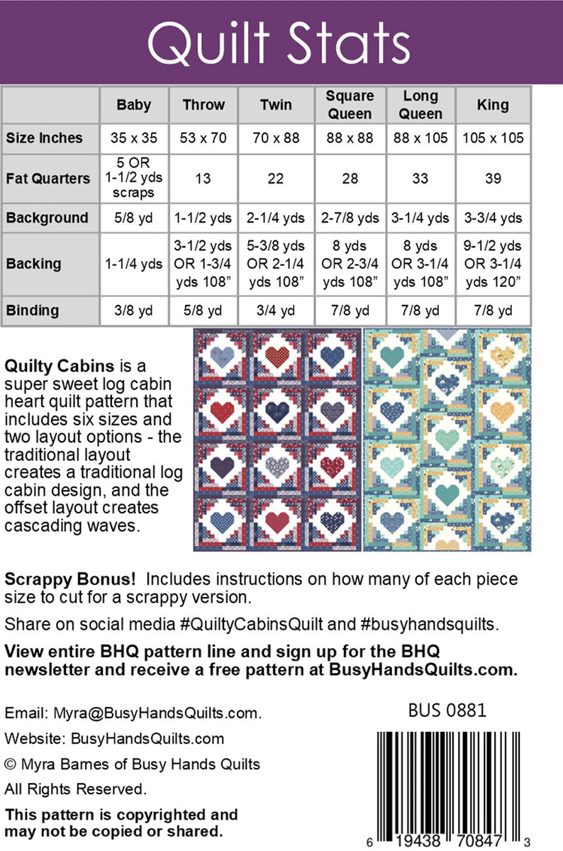 Quilty Cabins – Barn Chick Quilts