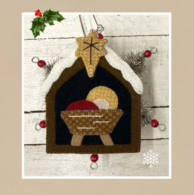 Away in the Manger Ornament Kit & Pattern – Barn Chick Quilts