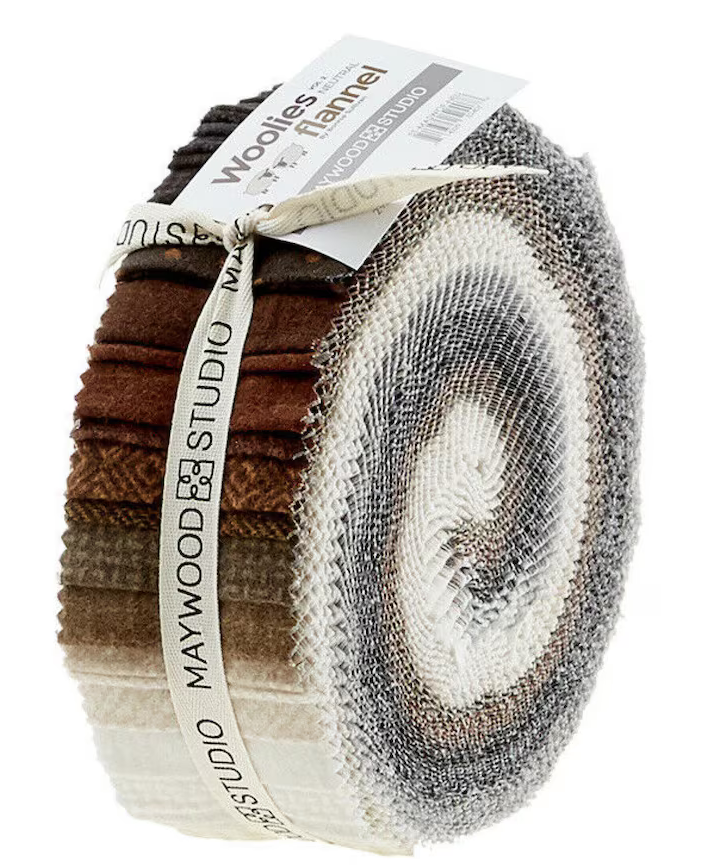 Neutral Woolies Flannel Jelly Roll Bundle Bonnie Sullivan – Barn Chick ...