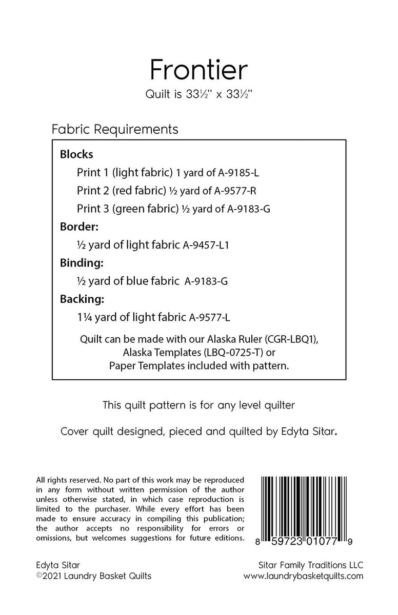 Frontier – Barn Chick Quilts