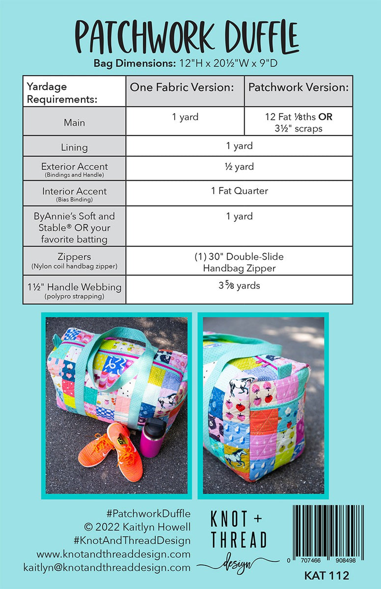 Patchwork Duffle – Barn Chick Quilts