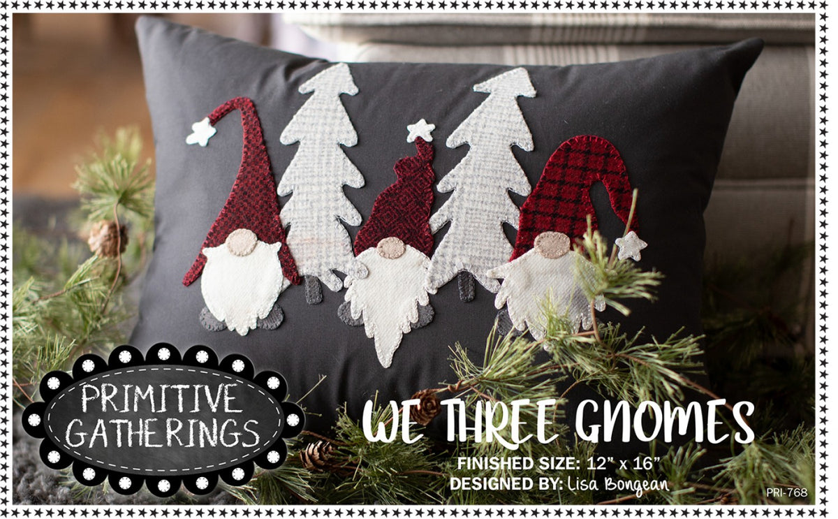 We Three Gnomes Kit – Barn Chick Quilts