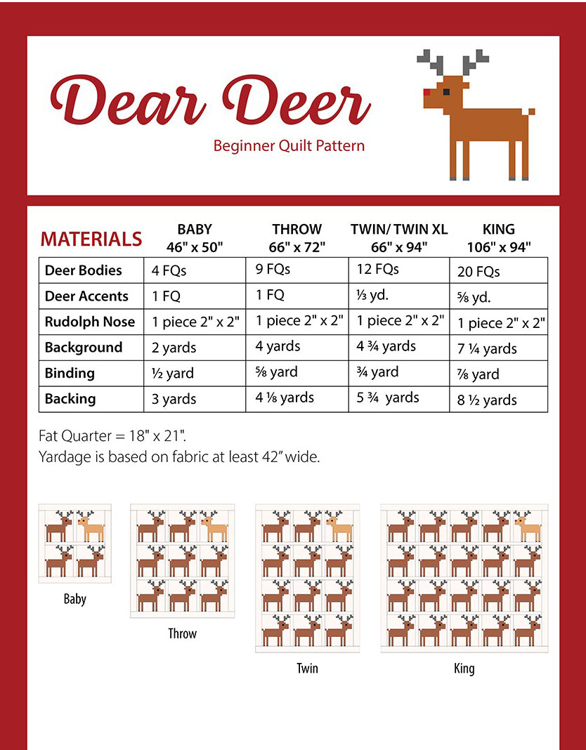 Deer Deer – Barn Chick Quilts