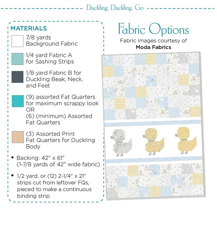 Duckling, Duckling, Go – Barn Chick Quilts